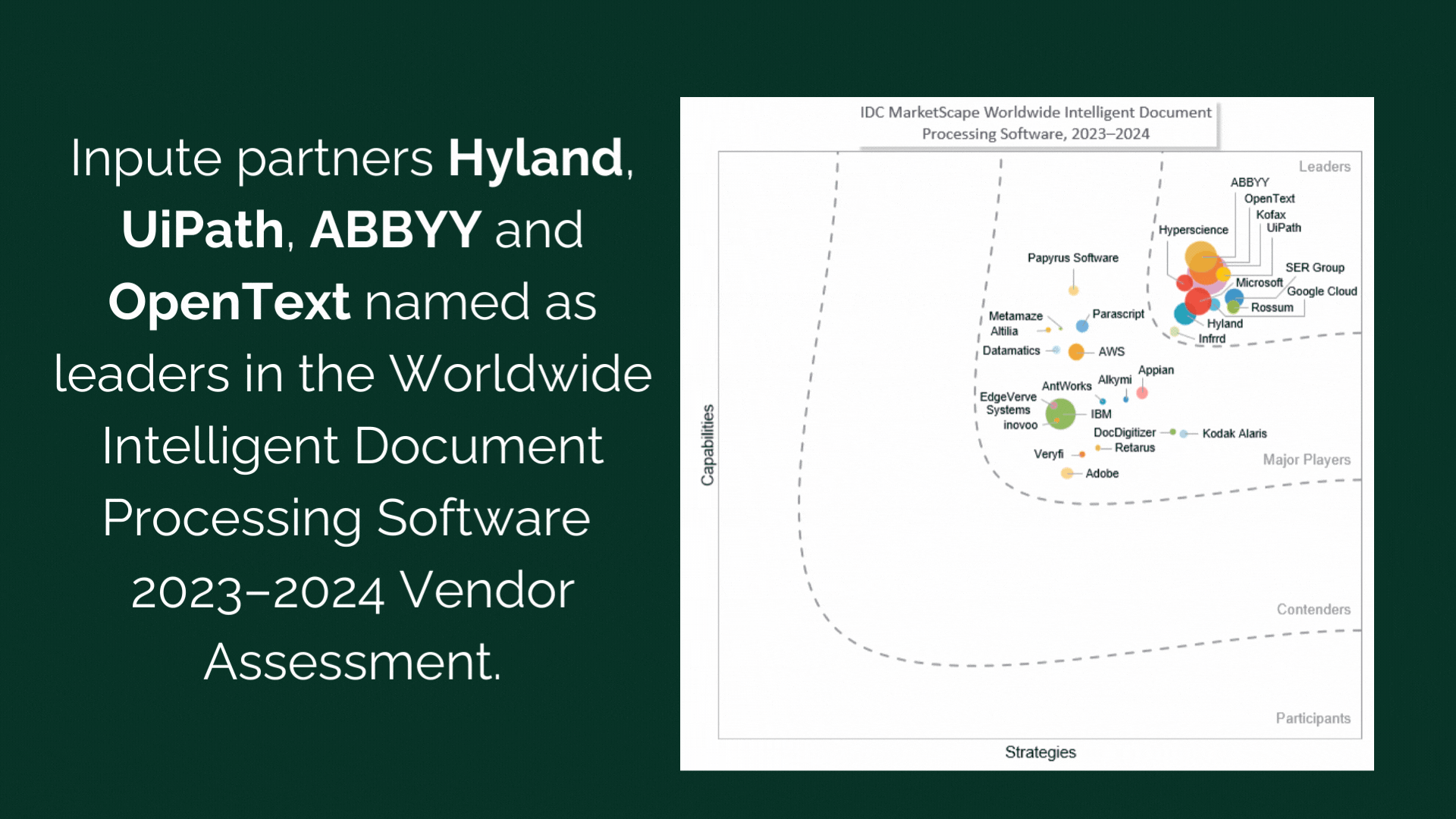 Inpute partners named leaders in the IDP Software Vendor Assessment