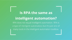 Intelligent automation 101